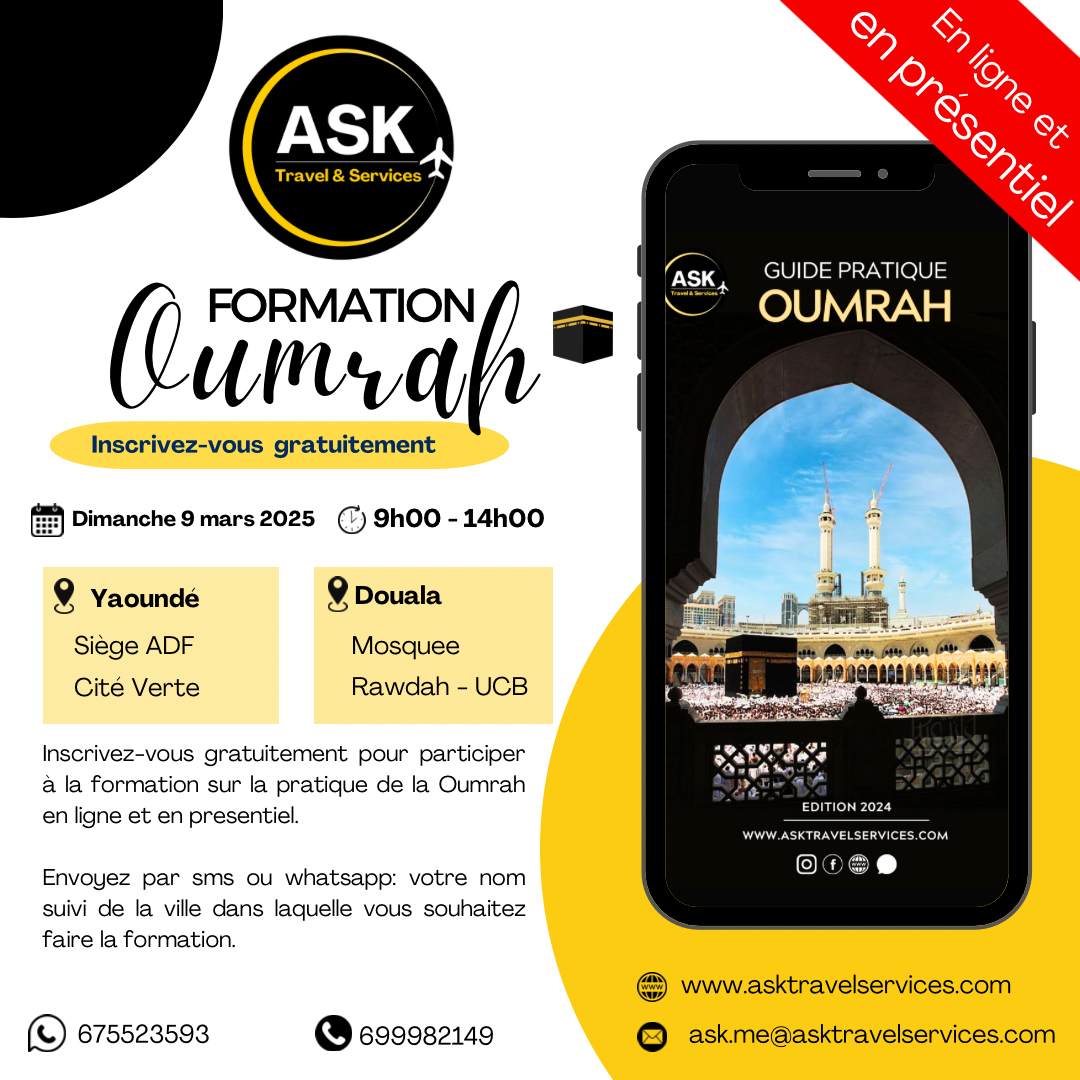 Oumrah Ramadan, Formation – ASK TRAVEL & SERVICES